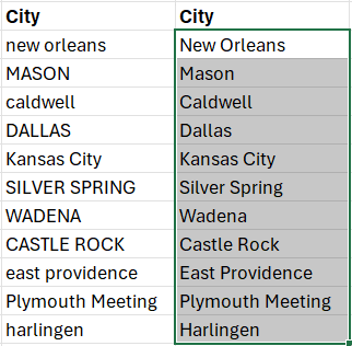 UPPER lower Proper Case (3 ways) - Excel University