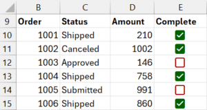 Automatic Check Boxes - Excel University