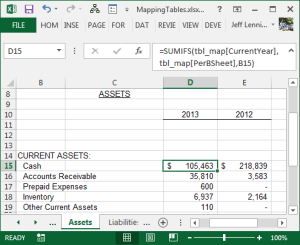 Journal of Accountancy Mapping Tables Article - Excel University